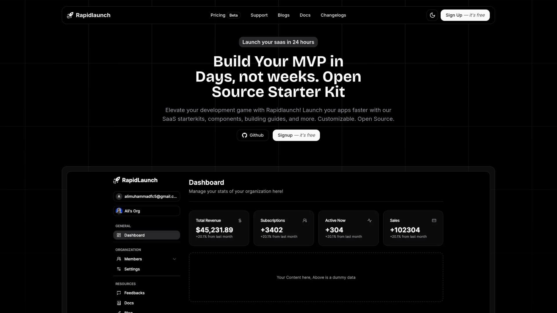 Free Open Source Starter Kits | Next.js & More | Launch MVP Fast